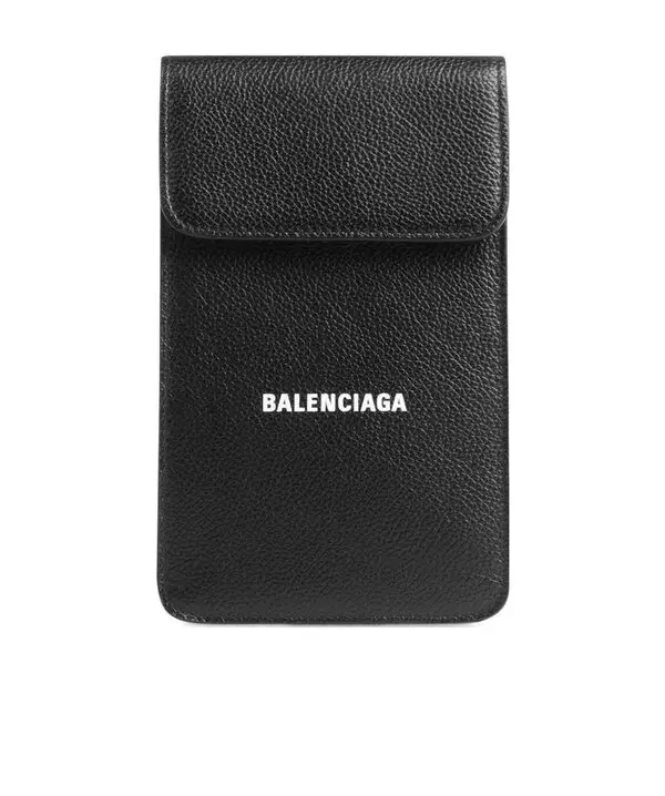Balenciaga Porta Cellulare E Portacarte Cash In Nero - Black