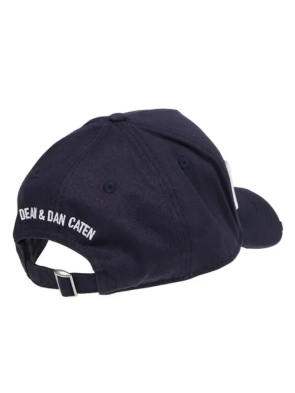 Dsquared2 Icon Logo Embroidered Distressed Baseball Cap