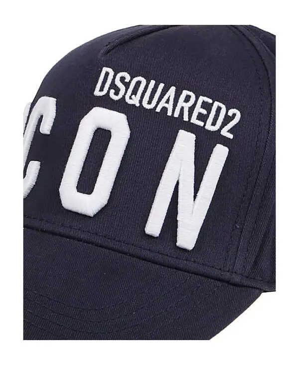 Dsquared2 Icon Logo Embroidered Distressed Baseball Cap