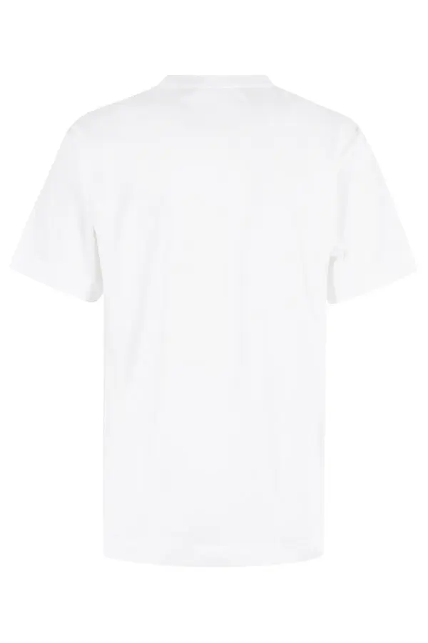 Play Comme Des Garcon Crew Neck T-shirt With Logo Detail