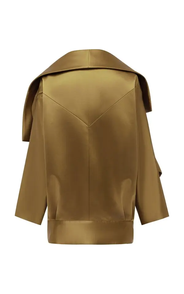 Alex Perry Wrapped Duchess Satin Jacket