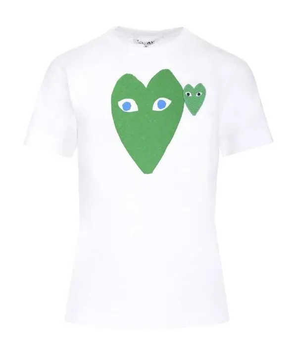 Play Comme Des Garcon Logo Leisure T-shirt - White
