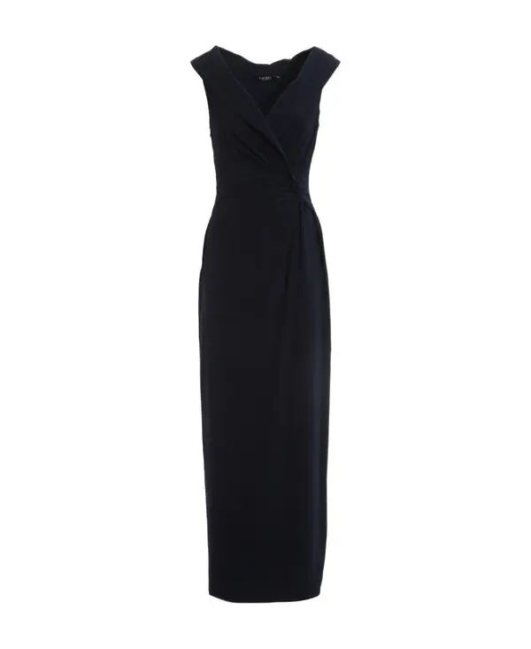 Ralph Lauren V-neck Sleeveless Maxi Dress - Black