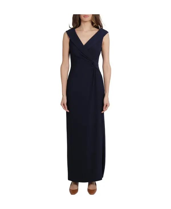Ralph Lauren Sleeveless V-neck Maxi Dress - Black