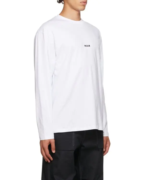 MSGM Logo Printed Crewneck T-shirt