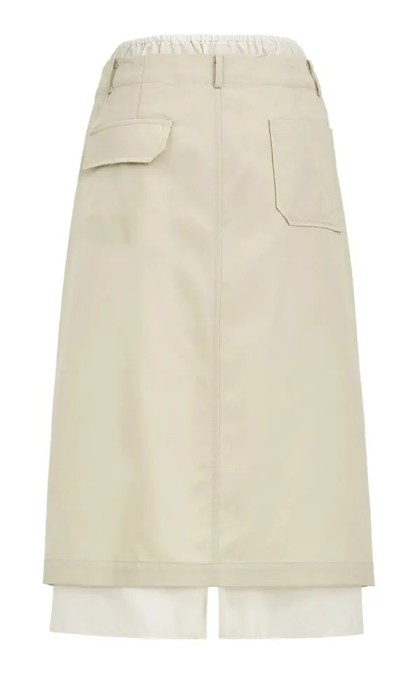 Source Unknown Lori Double-layer Slip Midi Skirt