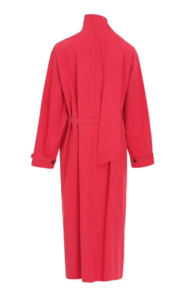 Source Unknown Nitra Scarf-lapel Cotton Coat
