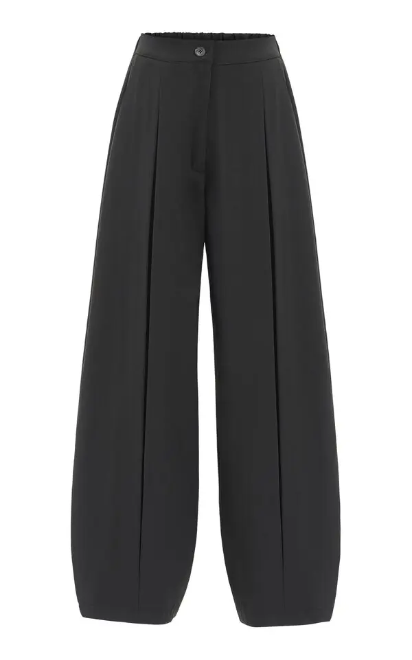Source Unknown Mika Fluid Tuck Straight Leg Trousers