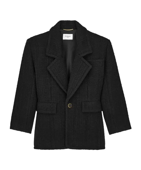 Saint Laurent Long-sleeved Casual Jacket - Black