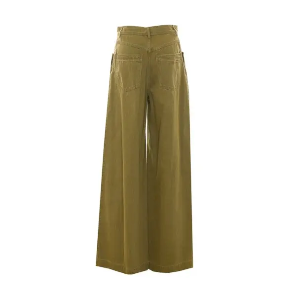 Max Mara Wide Leg Trousers - Green