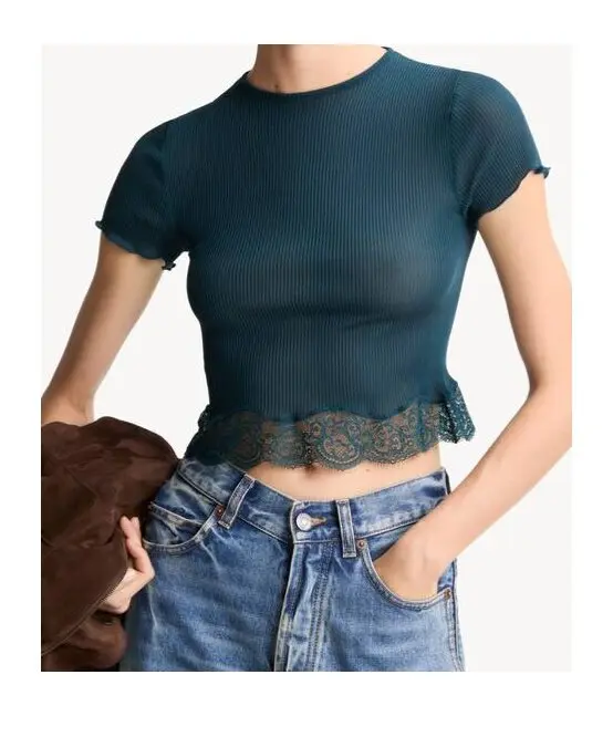Saint Laurent Lace T-shirt