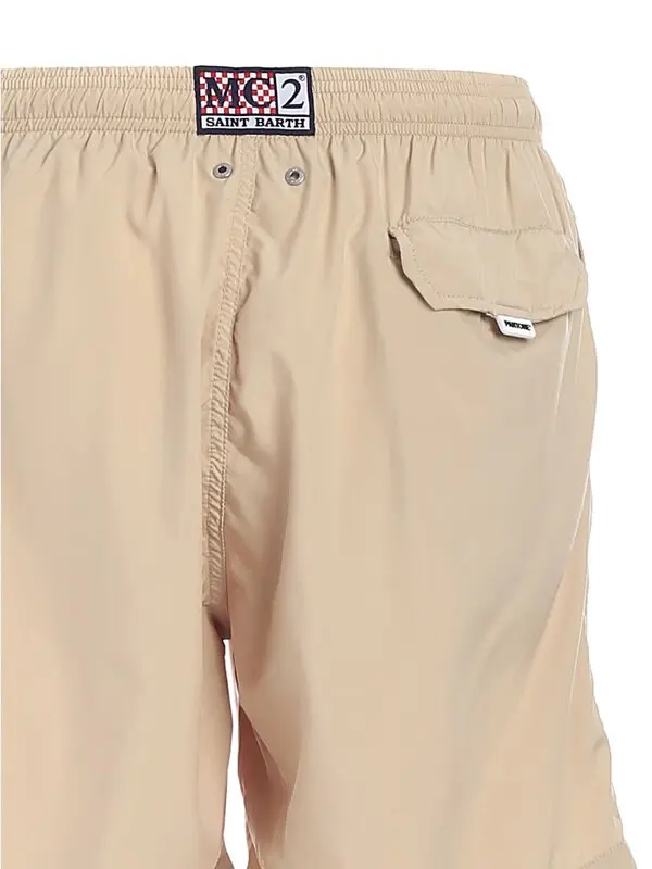 MC2 SAINT BARTH Logo-patch Drawstring Swim Shorts
