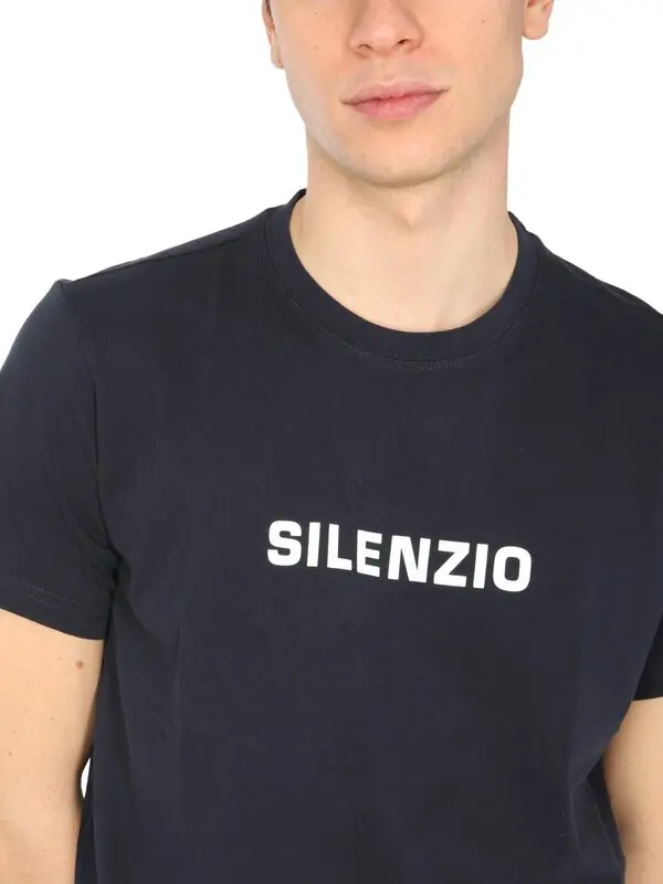 Aspesi Silenzio Logo Print T-shirt