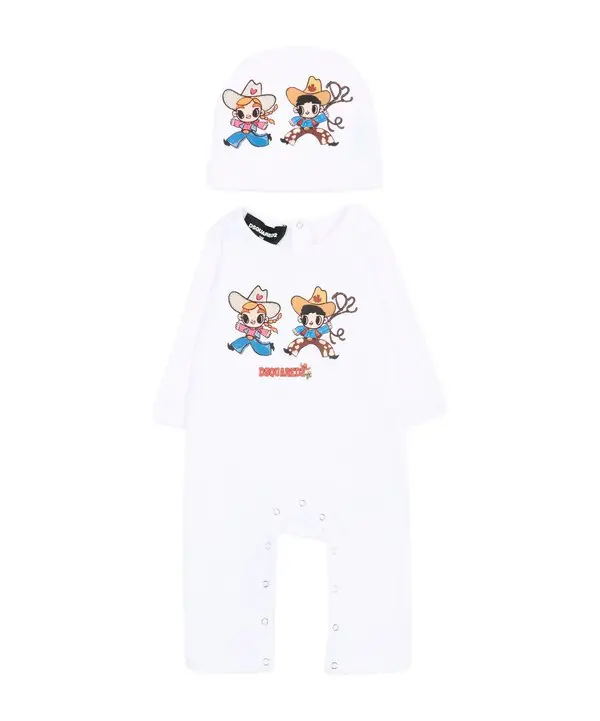 Dsquared2 Graphic-print Babygrow Set - White
