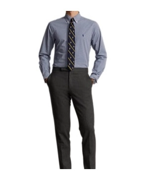 Polo Ralph Lauren Mini Check.pattern Cotton Shirt