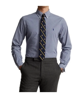 Polo Ralph Lauren Mini Check.pattern Cotton Shirt
