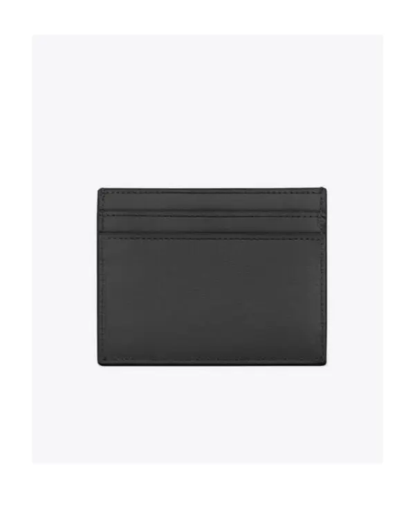 Saint Laurent Saint Lauren Cassandre Logo Plaque Tiny Card Case