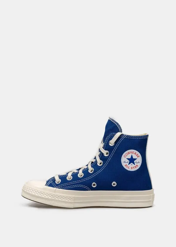 Play Comme Des Garcon X Converse Chuck 70 High-top Sneakers - Blue