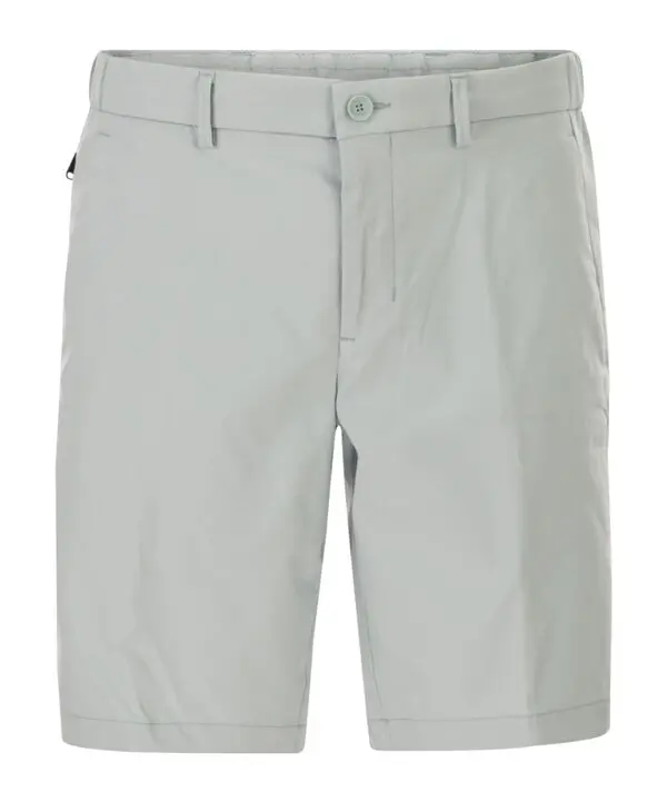Hugo Boss Water-repellent Finish Easy-iron Shorts - Gray