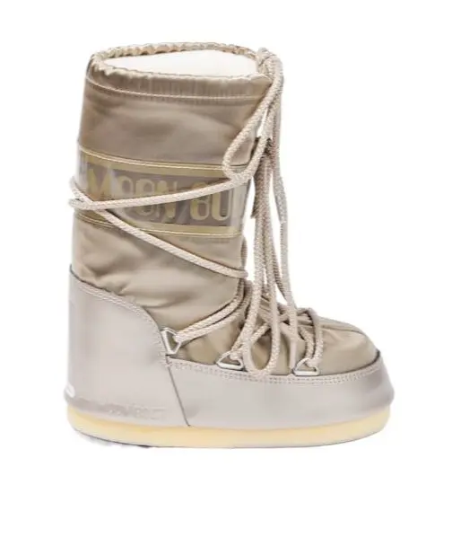 Moon Boot Icon Glance Metallic Snow Boots - Nude