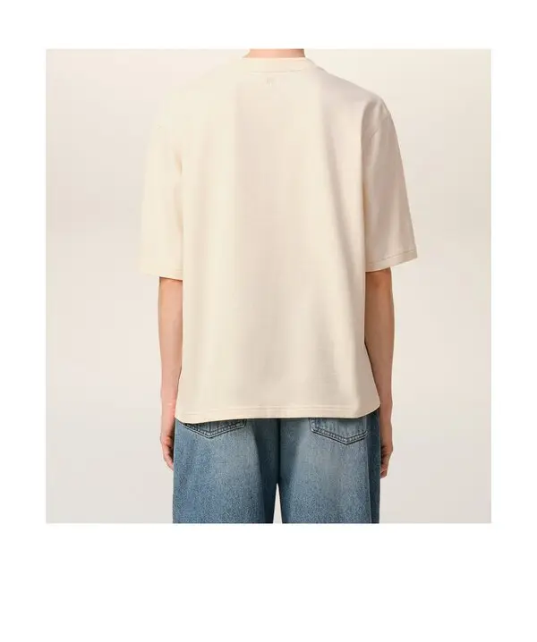 AMI Paris Logo Patch Crewneck T-shirt