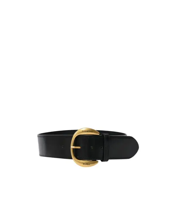 Max Mara Logo-engraved Belt - Black