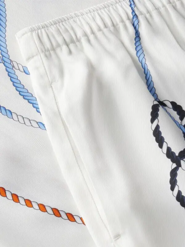 Tommy Hilfiger Rope Print Relaxed Straight Trousers