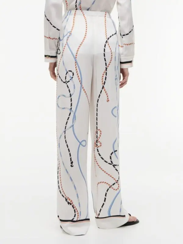Tommy Hilfiger Rope Print Relaxed Straight Trousers