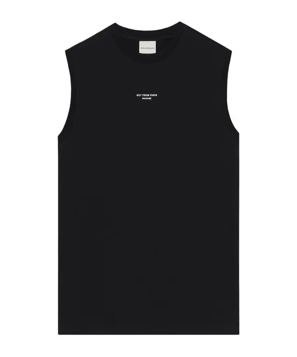 Drole De Monsieur Crew-neck Tank Top - Black