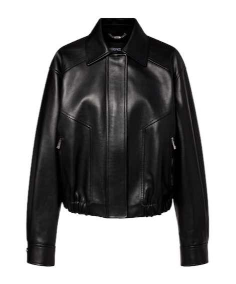Versace Zip Leather Jacket