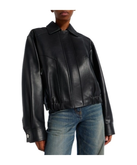 Versace Zip Leather Jacket