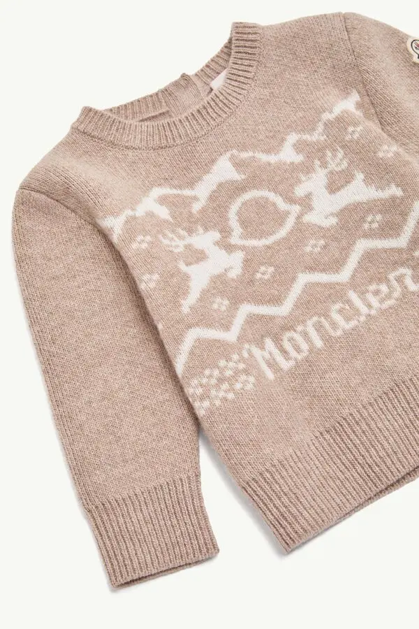 Moncler Deer Motif Wool Cashmere Set