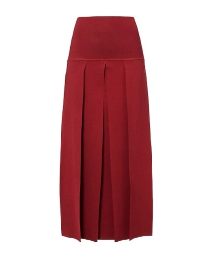 Alaïa Pleated Midi Skirt