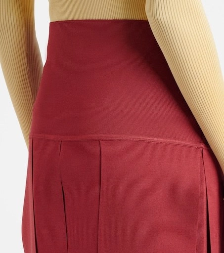 Alaïa Pleated Midi Skirt
