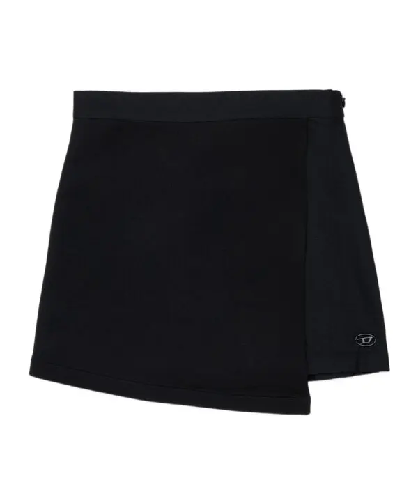 DIESEL® Pleated Asymmetric Skirt - Black