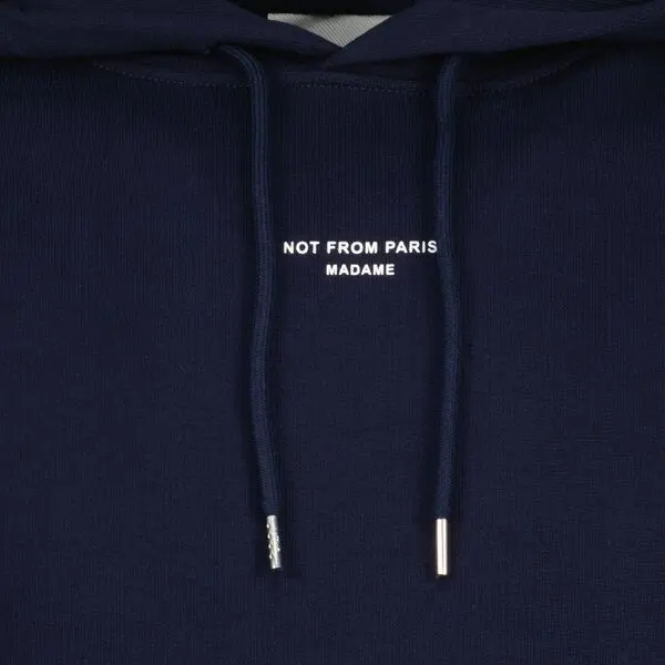 Drole De Monsieur Le Hoodie Slogan Classique Hoodie - Navy