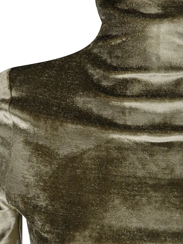 LEMAIRE Fitted High Neck Top - Brass