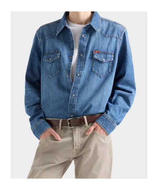 7 For All Mankind Long Sleeve Western Shirt