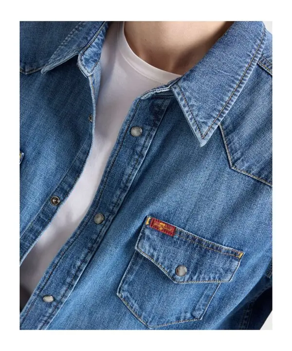 7 For All Mankind Long Sleeve Western Shirt