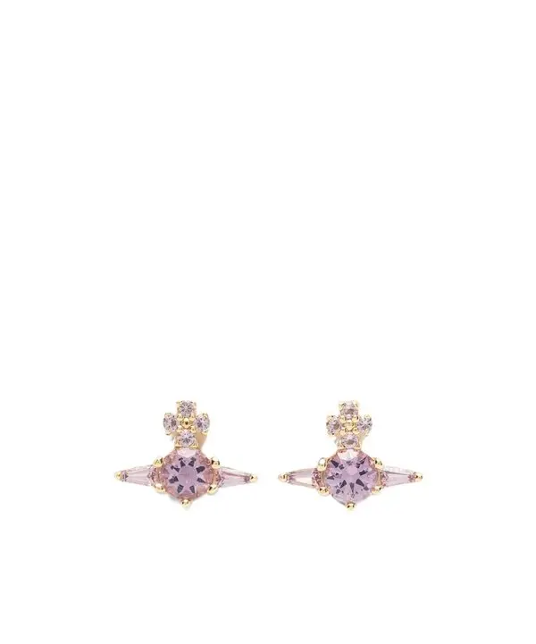 VIVIENNE WESTWOOD Saturn-motif Earrings - Pink