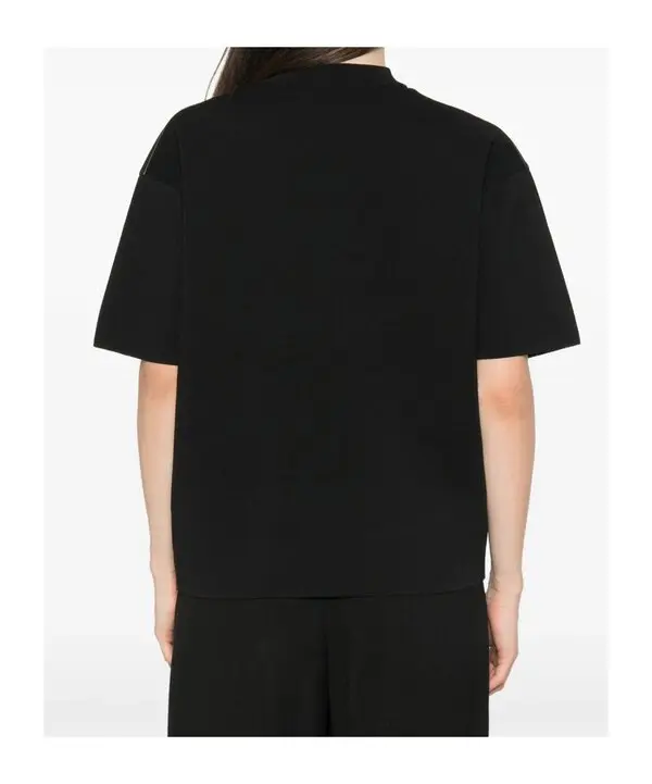 Max Mara Paneled Round Neck Short Sleeve T-shirt