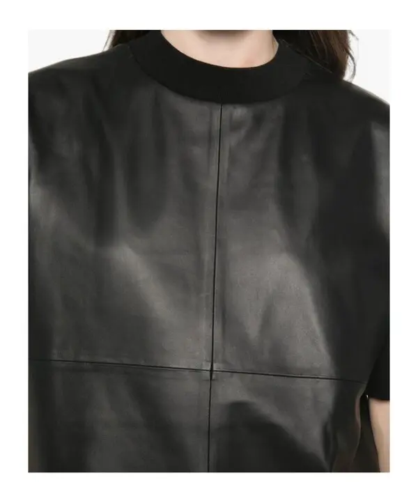 Max Mara Paneled Round Neck Short Sleeve T-shirt