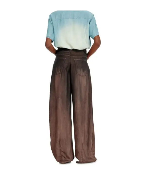 DIESEL® 1987 D-khelz Relaxed Fit Wide-leg Jeans - Brown