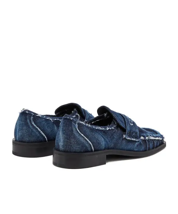 DIESEL® D-amber Distressed Denim Loafers