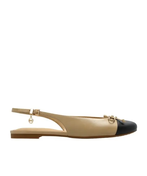 Michael Kors Slingback Flat Sandals - Khaki