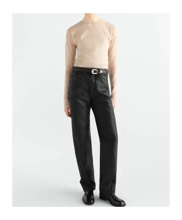 LEMAIRE Sheer Long-sleeve Top - Powder