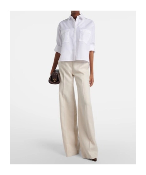 Max Mara Badesse High-rise Linen Wide-leg Pants