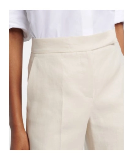 Max Mara Badesse High-rise Linen Wide-leg Pants