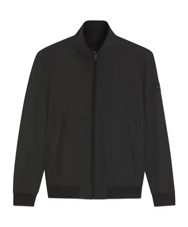 Hugo Boss Water-repellent Softshell Jacket With Detachable Sleeves - Black