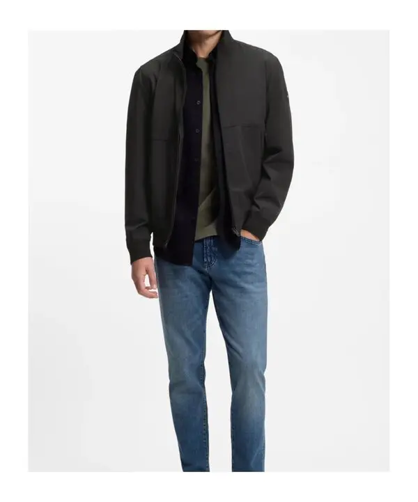 Hugo Boss Water-repellent Softshell Jacket With Detachable Sleeves